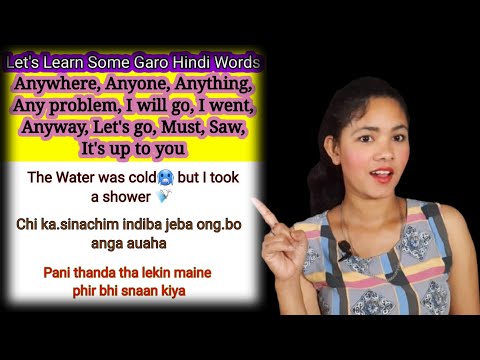 Anywhere' Anyone' Anything' Must' Saw' Anyway Meaning In Hindi & Garo | Englishchi Jakalengipa Katta