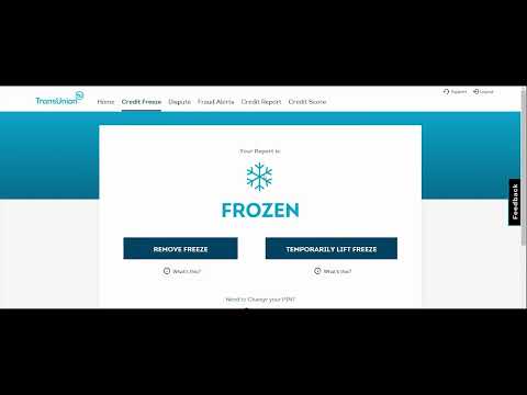 How to unfreeze your credit in Transunion credit bureaus