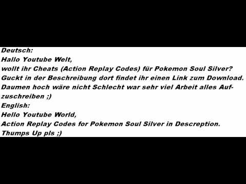 Pokemon Soul Silver Cheats [Deutsch/English]