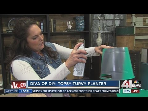 Diva of DIY: Topsy-turvy planter