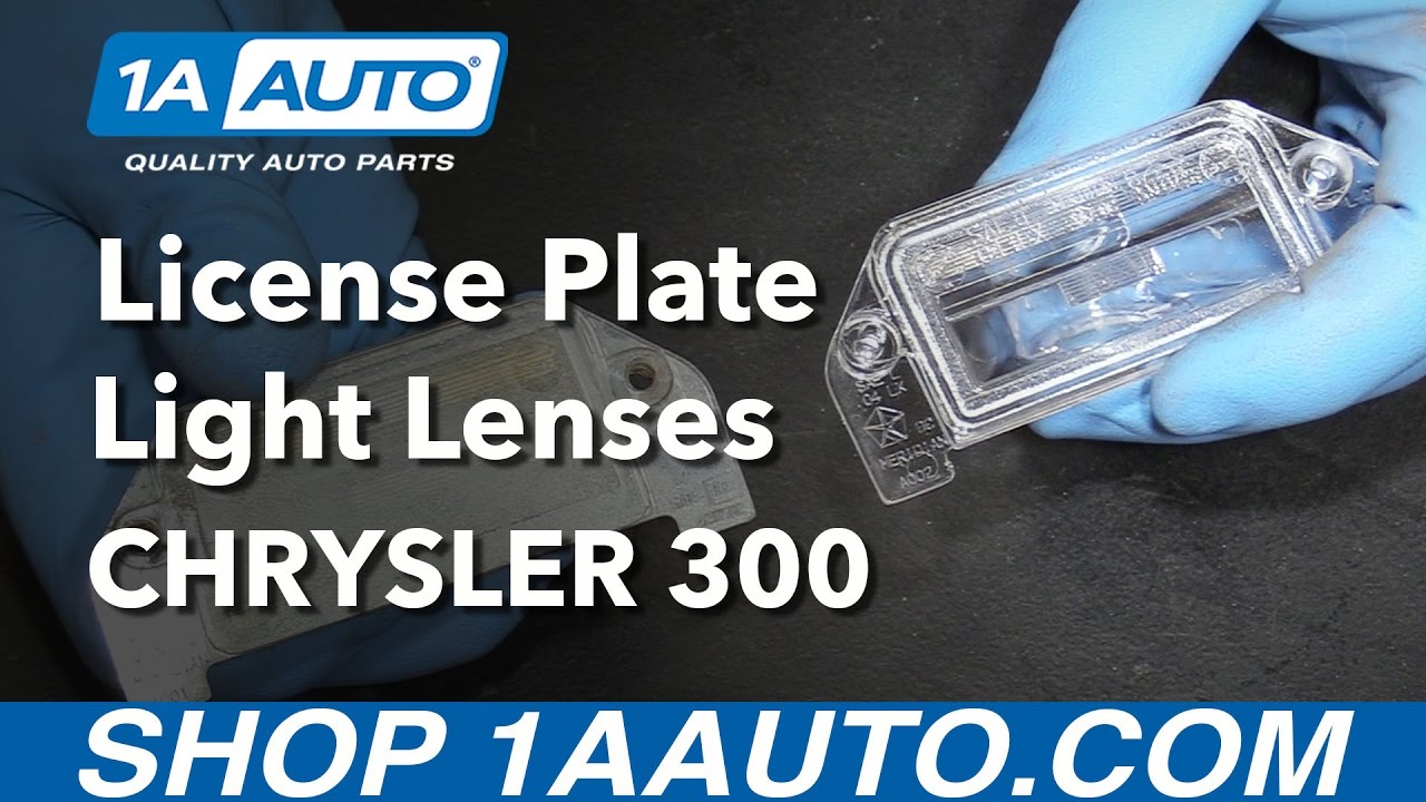 How to Replace License Plate Light Lenses 05-14 Chrysler 300