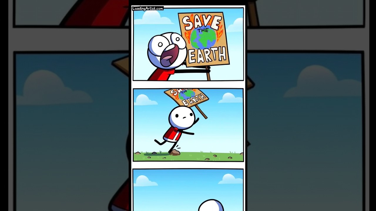 Save the earth 🌎 #comics #shorts #funny