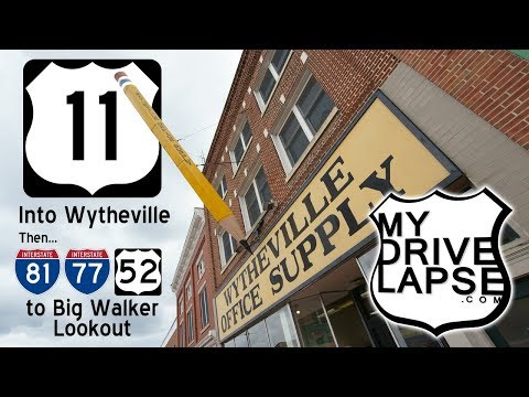 A Drive around Wytheville, up to Big Walker Lookout, Virginia