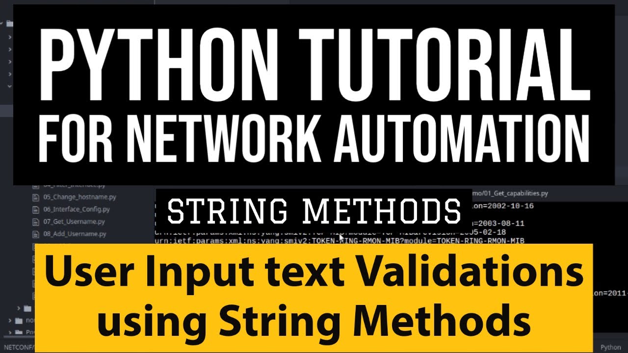 Python Tutorial: How validate User Input data using String Methods | string caseless comparison