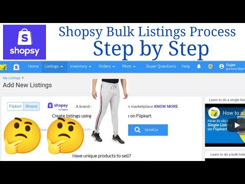 How to Add/ List Product in Bulk on Shopsy Seller Portal in Hindi Step by Step (Part I)
