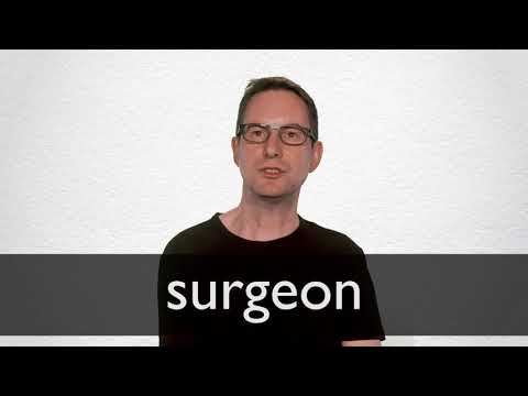 How to pronounce SURGEON in British English