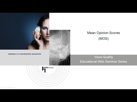 Mean Opinion Scores (MOS) | Voice Quality Online Seminar