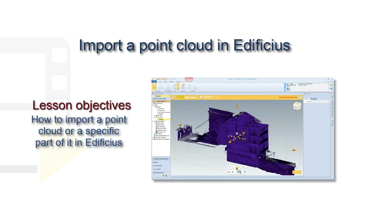 Edificius Tutorial - Import a point cloud into Edificius - ACCA software