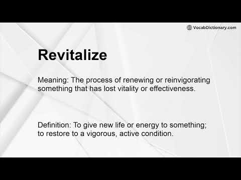 Revitalize Meaning