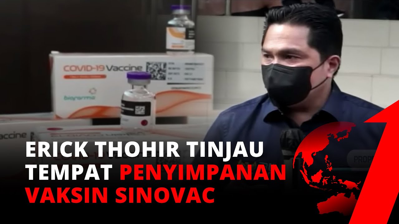 Menteri BUMN Erick Thohir Meninjau Tempat Penyimpanan Vaksin Sinovac di Gedung Bio Farma | tvOne