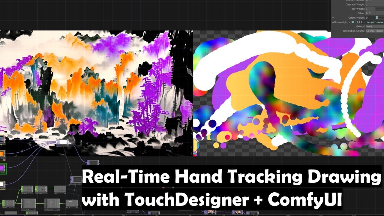 Real-Time Hand Tracking Drawing with TouchDesigner + ComfyUI