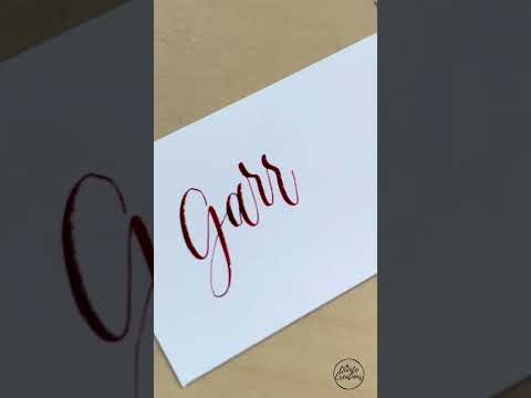 Lettering Names || Garrett #shorts