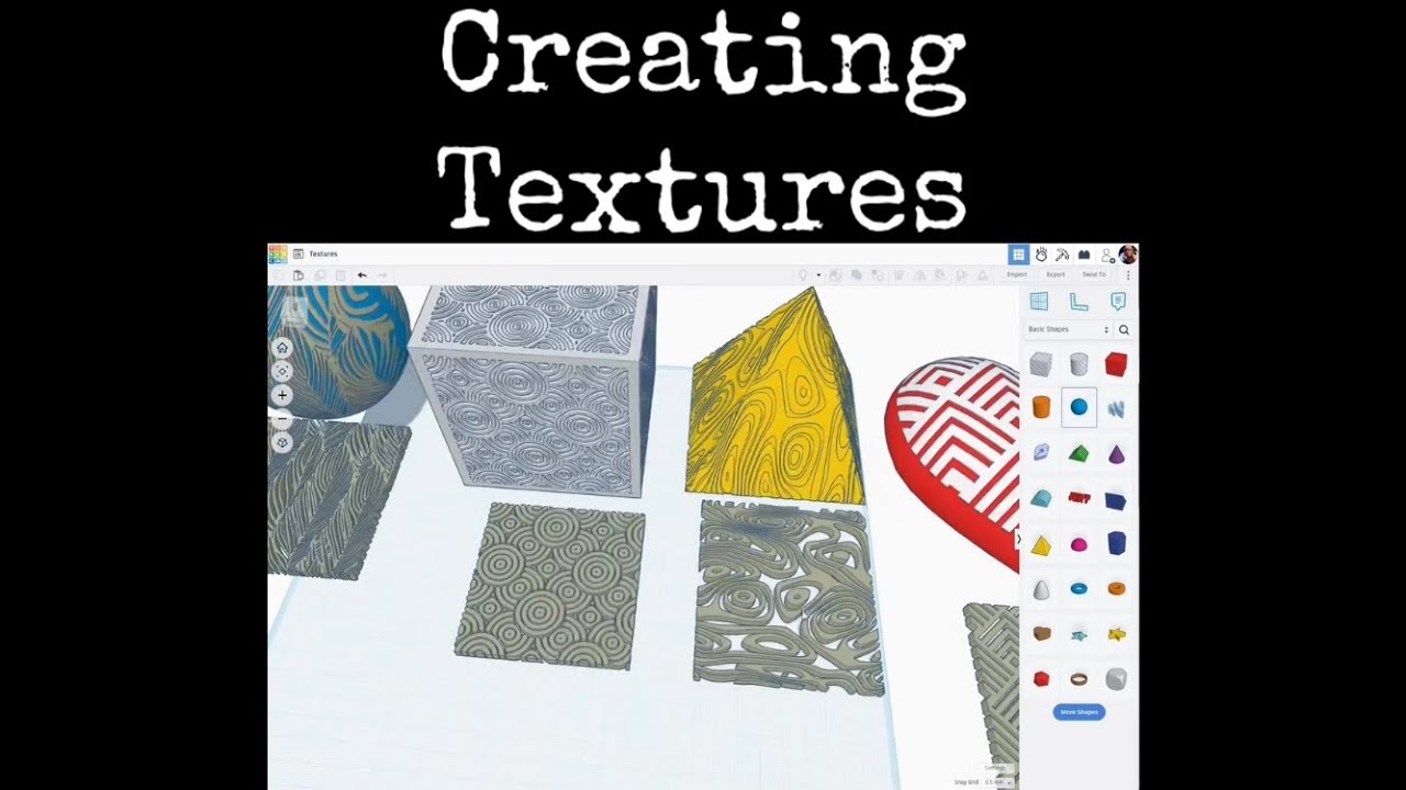 TinkerCAD Tips! Creating Textures.                    #tinkercad #caddesign #3dprintable #3dprinting