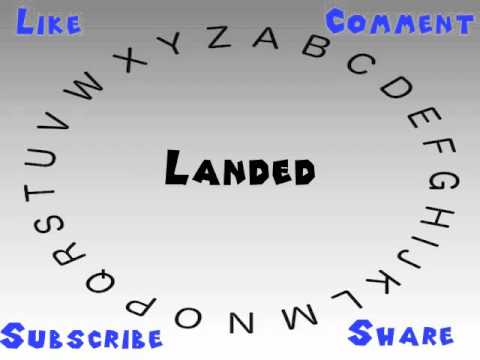 How to Say or Pronounce Landed