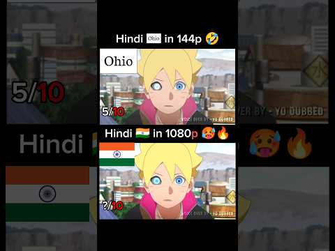 Boruto in Hindi Dubbed Naruto Shippuden Dub Voice by - Yo Dubbed #anime #boruto
