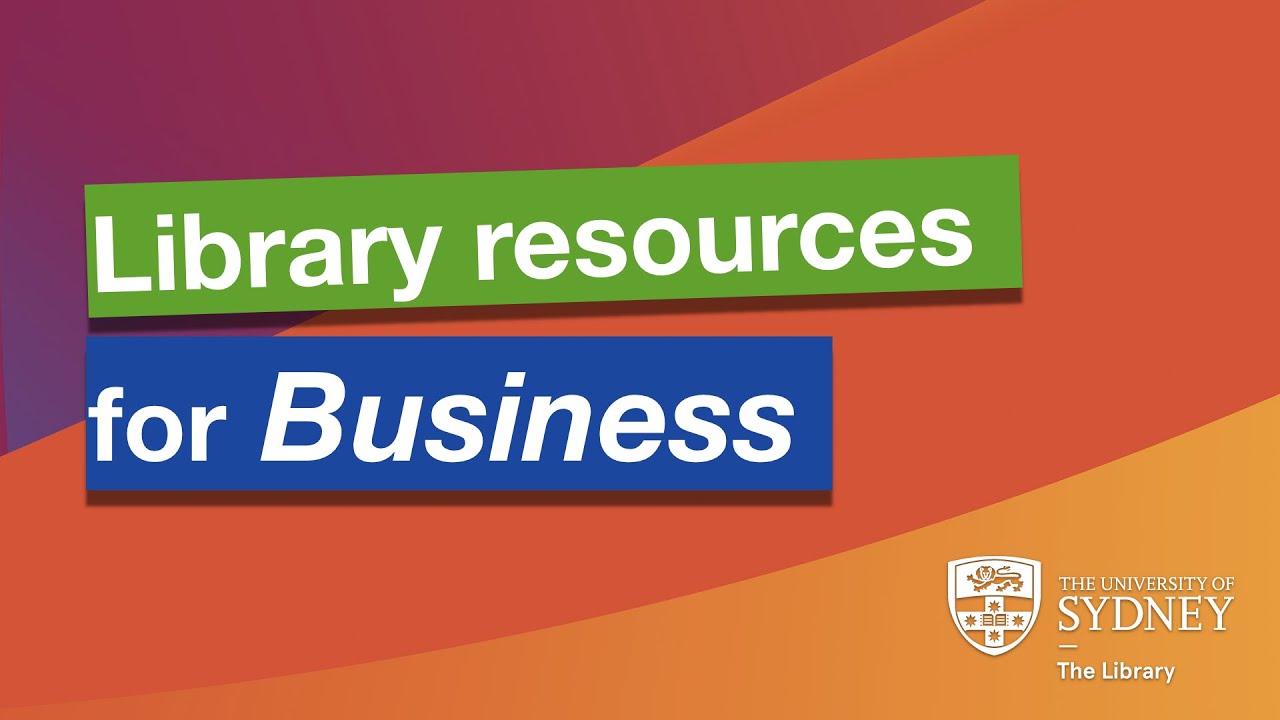 Library Resources for Business Research