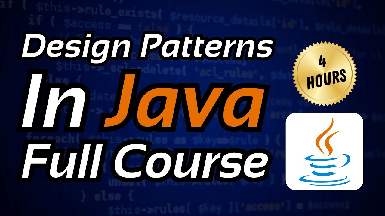 Design Patterns in Java Full Course 🚩 Java Design Patterns Tutorial For Beginners ⚡️