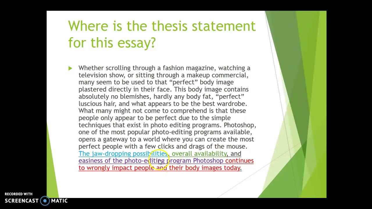 Sample Proposal Essay Explanation