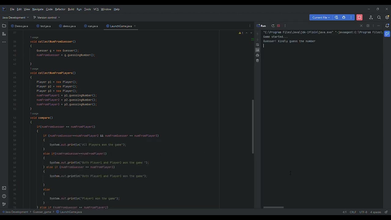 Guesser Game using Java with source code || Guessing Game || Java mini Project || Guessing number