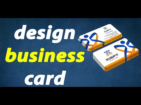 I will design business card with two concepts