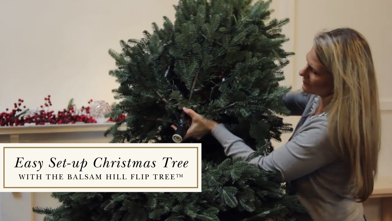 Easy Set-up Christmas Tree with the Balsam Hill Flip Tree® | Balsam Hill®
