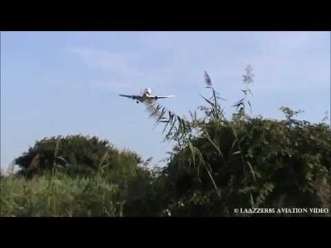 Delta Boeing 767-400ER / Awesome Landing @ Rome Fiumicino Airport (FCO/LIRF) RWY 16R