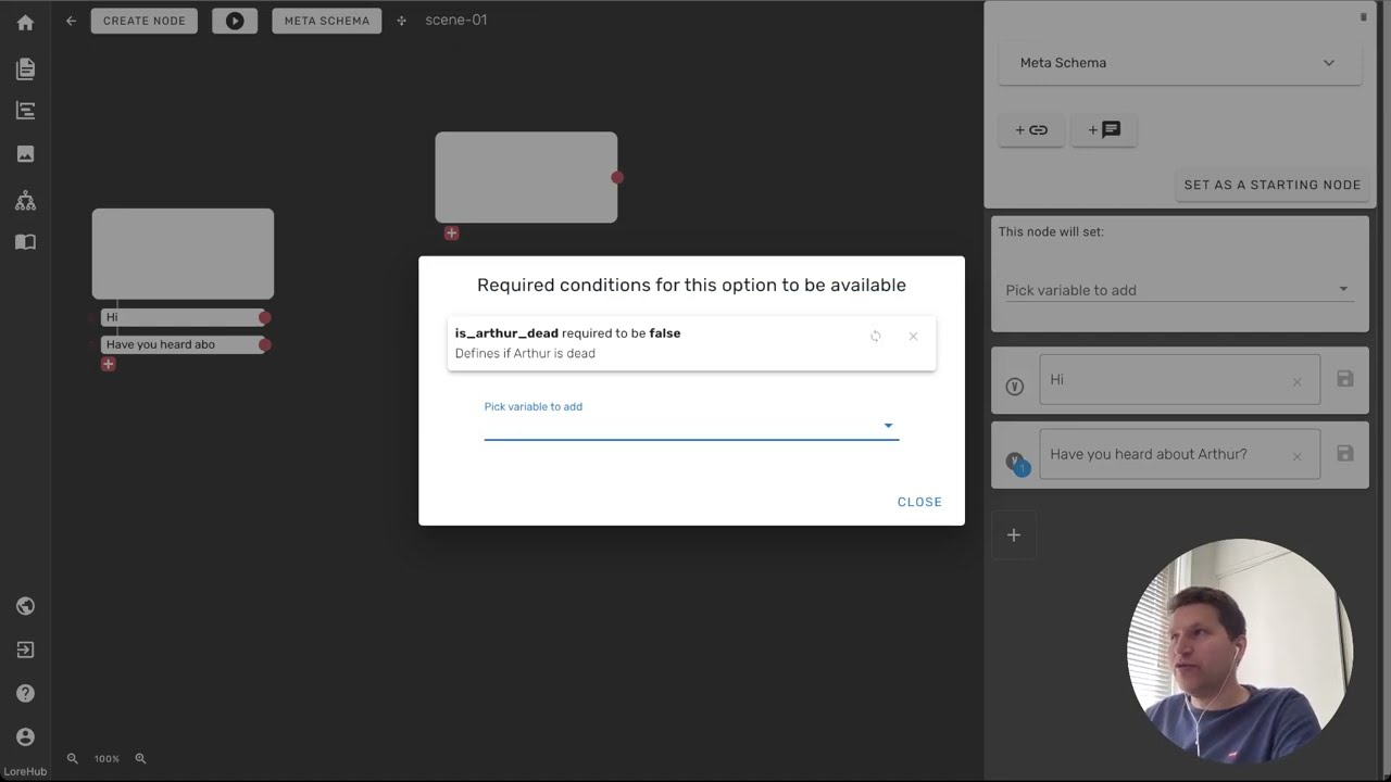 LoreHub Dialogue Builder