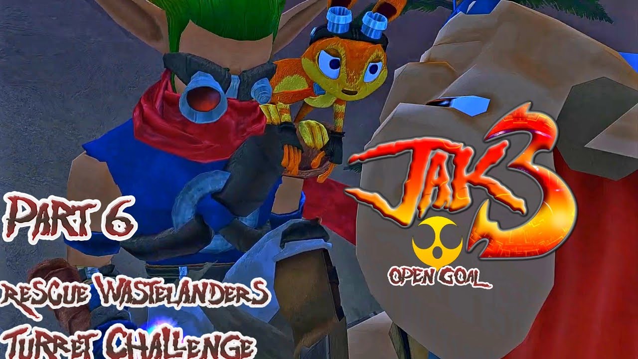 Jak 3: (OpenGOAL) Part 6: Rescue Wastelanders & Turret Challange (Reshade)