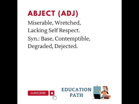Abject Meaning & Synonyms