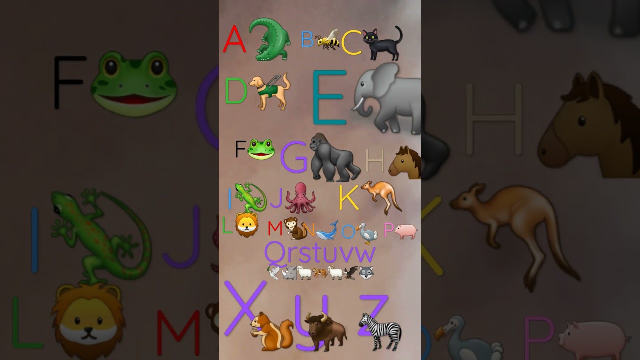 animal alphabet lore letters