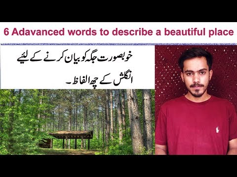 6 Advanced Words To Describe a Beautiful Place | Learn English in Urdu/Hindi