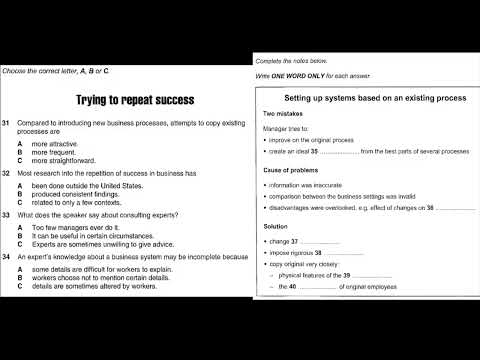 Trying to repeat success | IELTS LISTENING TEST | SECTION-4