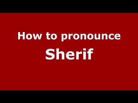 How to pronounce Sherif (Arabic/Cairo, Egypt) - PronounceNames.com