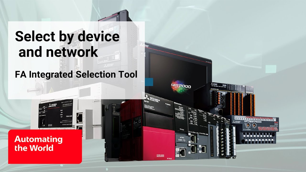 Select by device and network/FA Integrated Selection Tool