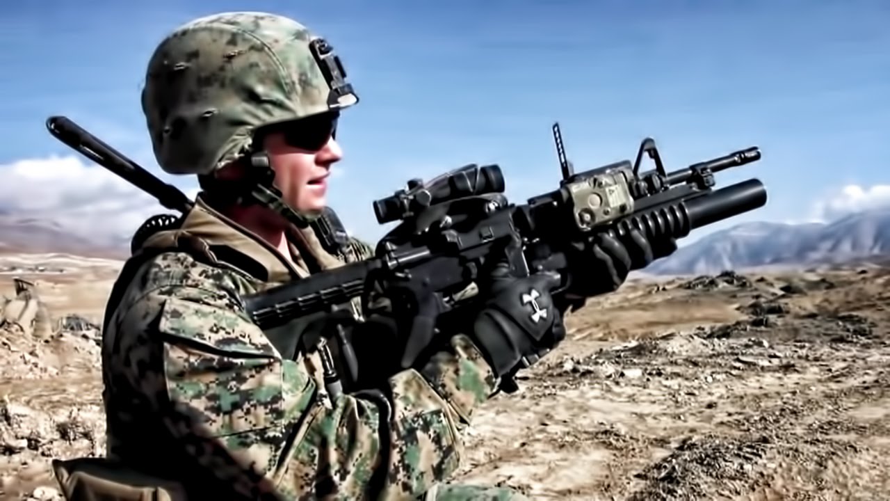 Firing The M203 Grenade Launcher With M4 Carbine