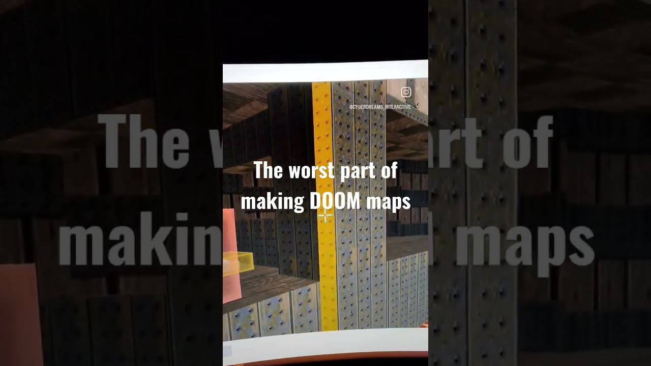 The worst part of making #DOOM maps #mapping #gamdev #boomershooter #indiedev