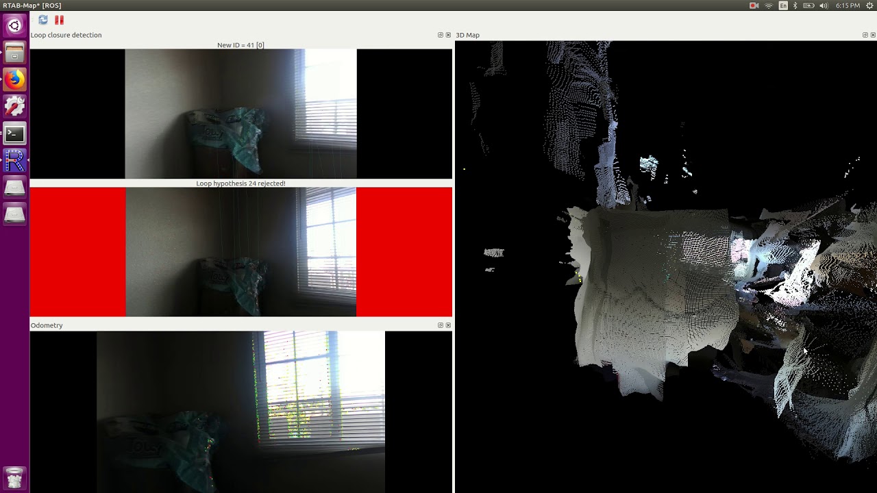 RTAB map with ZED stereo camera