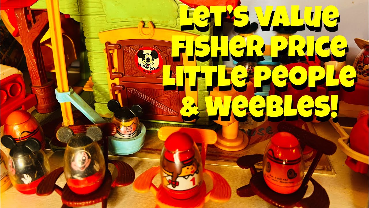 Let’s appraise Fisher Price Little People & Weeble Wobble toys from the 70s & 80s. Episode #388