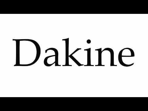 How to Pronounce Dakine