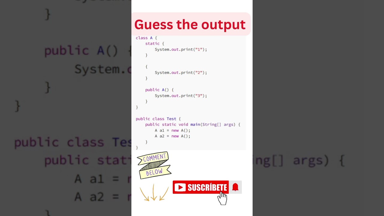 Day 12 | Guess the output | Java Interview Questions | #corejava  #java #springboot