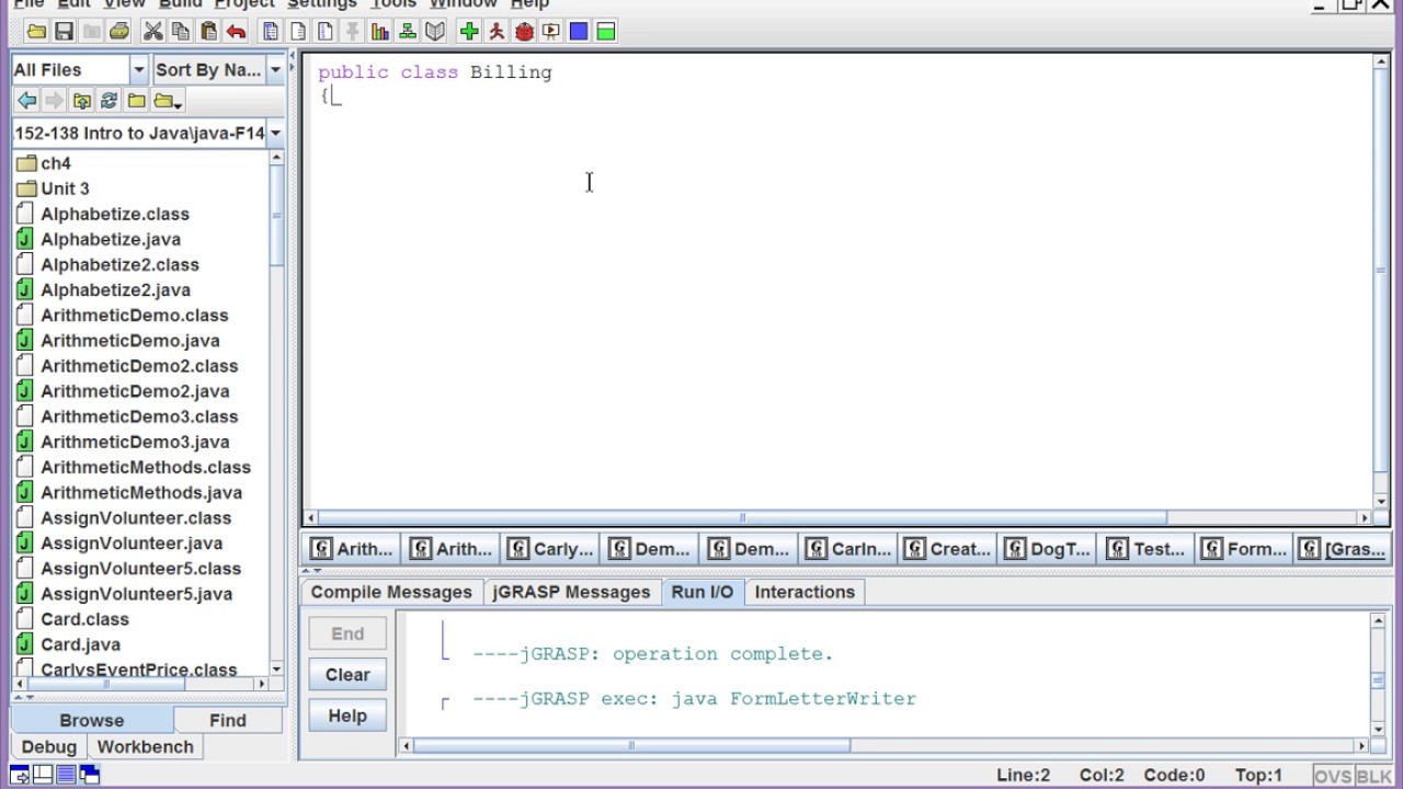 Java Programming 1 - Chapter 4 Exercises 1 and 2