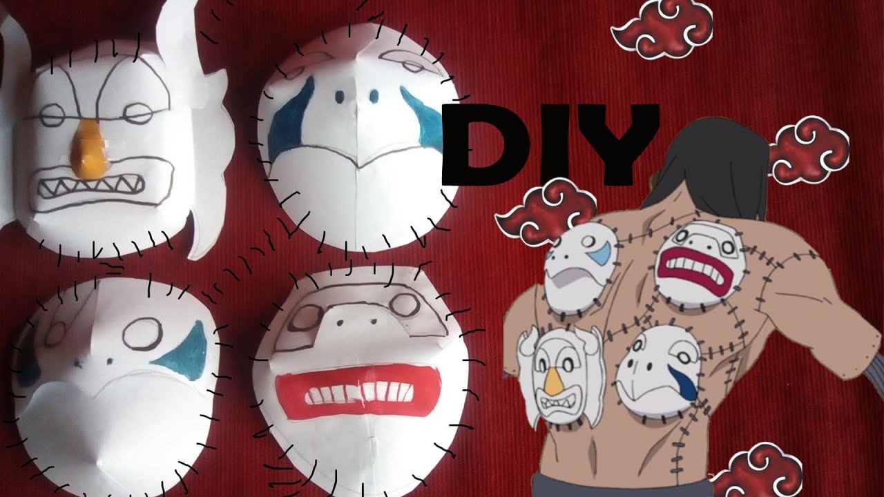 How to make Masks on back of Kakuzu | Made By Me | Full paper craft