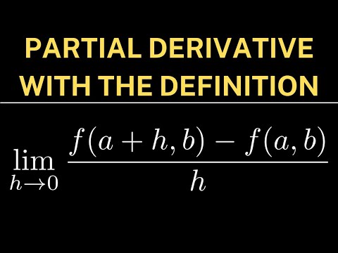 Finding a Partial Derivative with the Definition