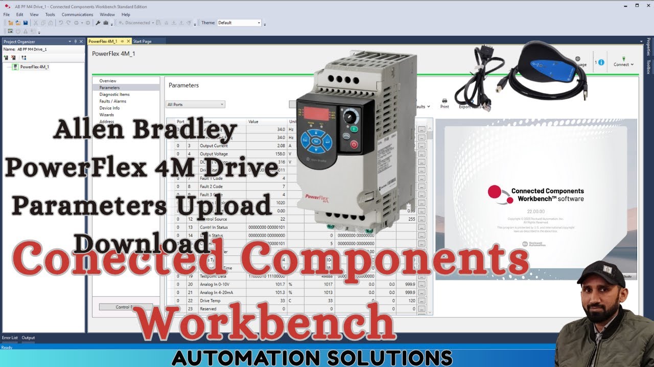 Allen Bradley: PowerFlex 4M Drive Parameters Upload Download with Connected Components Workbench