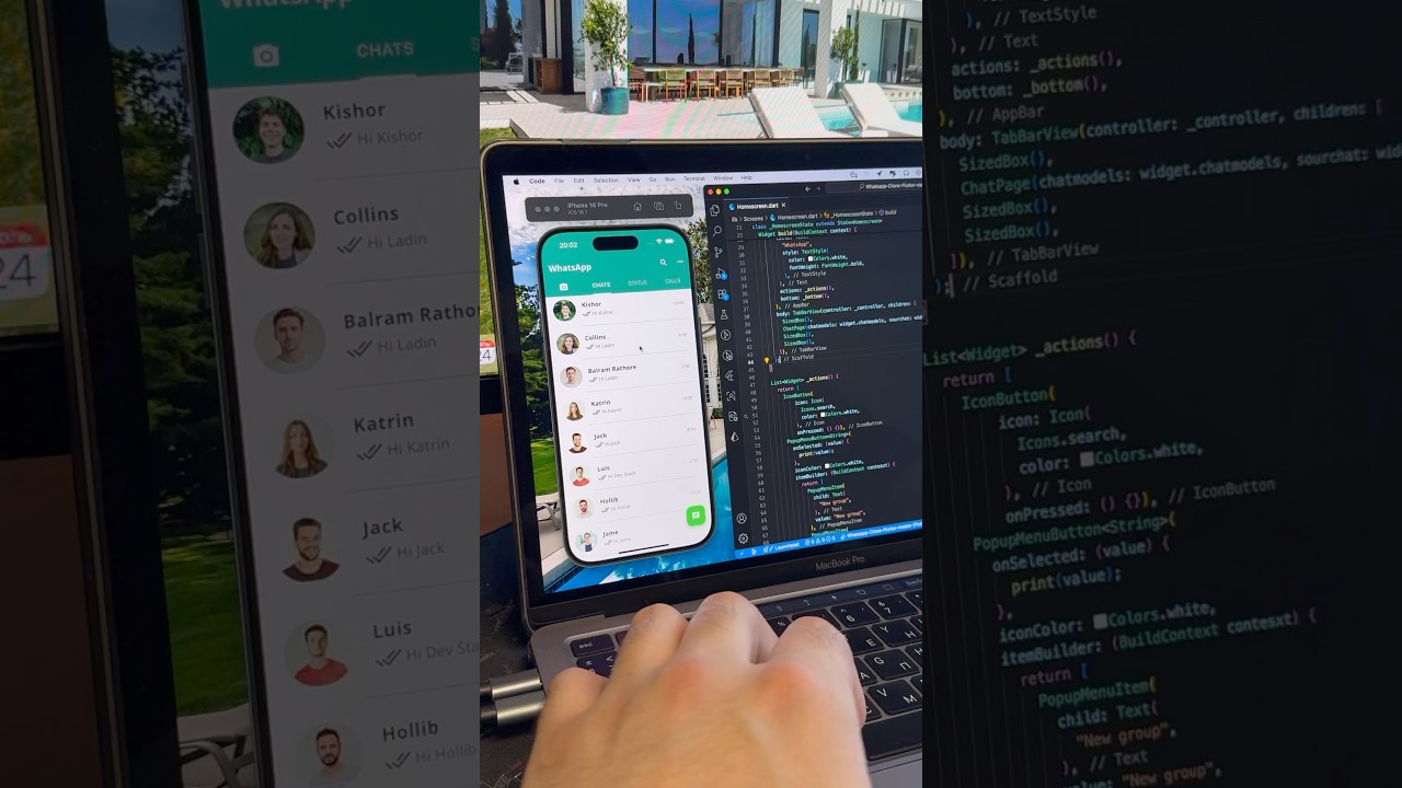 Build a WhatsApp-style Flutter chat app in just 10 seconds!