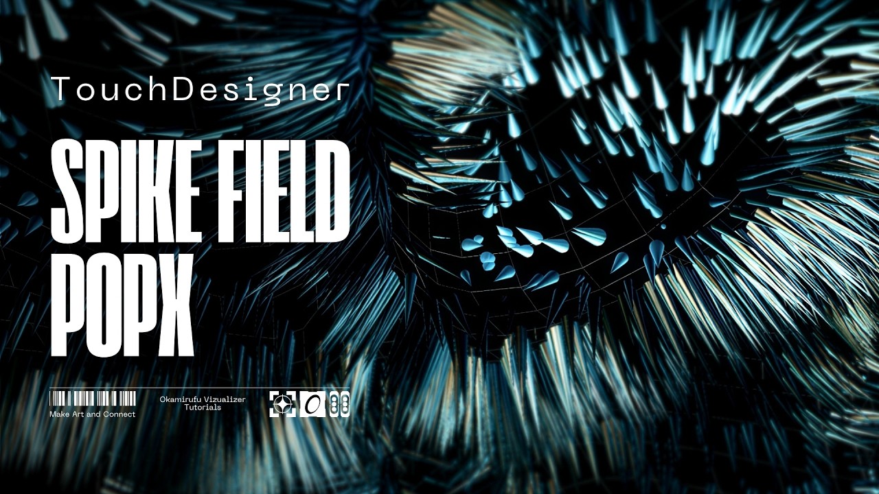TouchDesigner Tutorial: Create an Animated Spike Field with PopX (Easy)