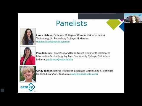 ACM2Y Panel: Unlock the Power of Conferences: Attending, Collaborating and Presenting - Mar 24, 2025