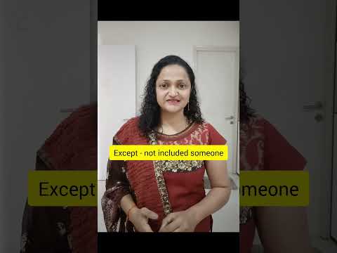 Accept and Except difference in Telugu #levelupenglishlearners #shorts #english