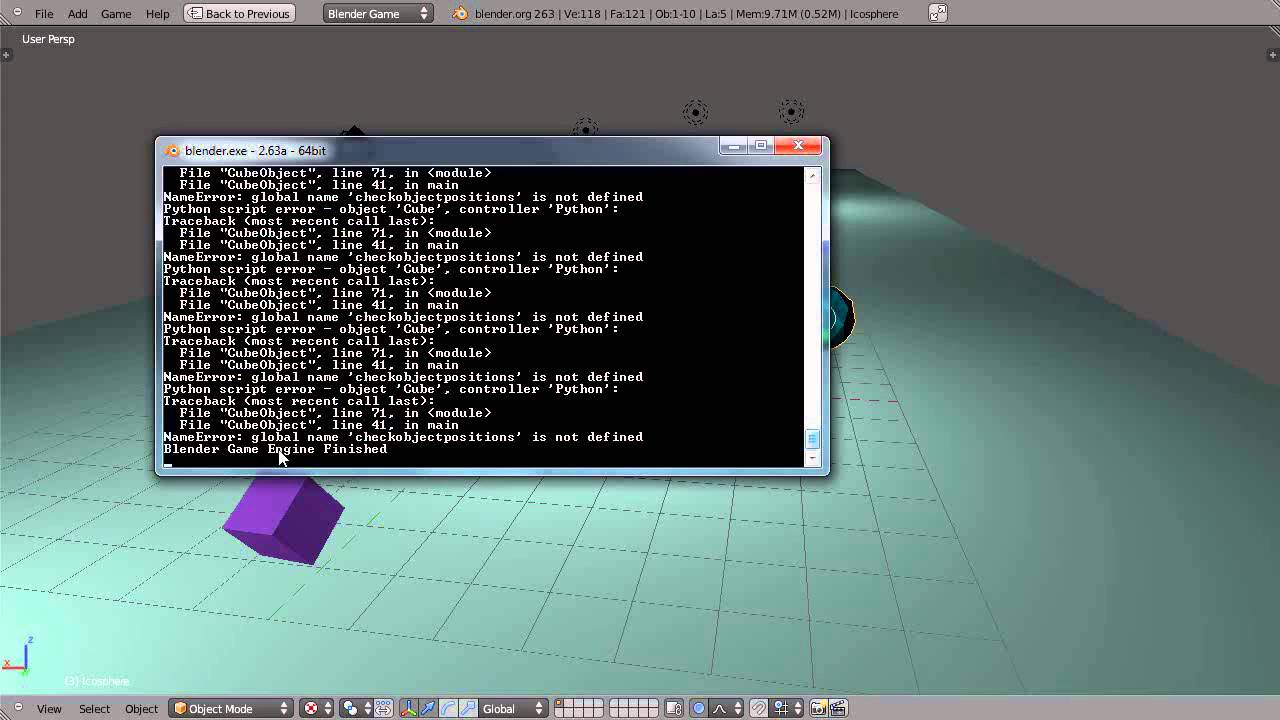 Blender 2 6 Tutorial   Python Game Engine Programming   Part 6