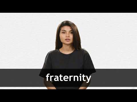 FRATERNITY - Definition & Translations | Collins English Dictionary